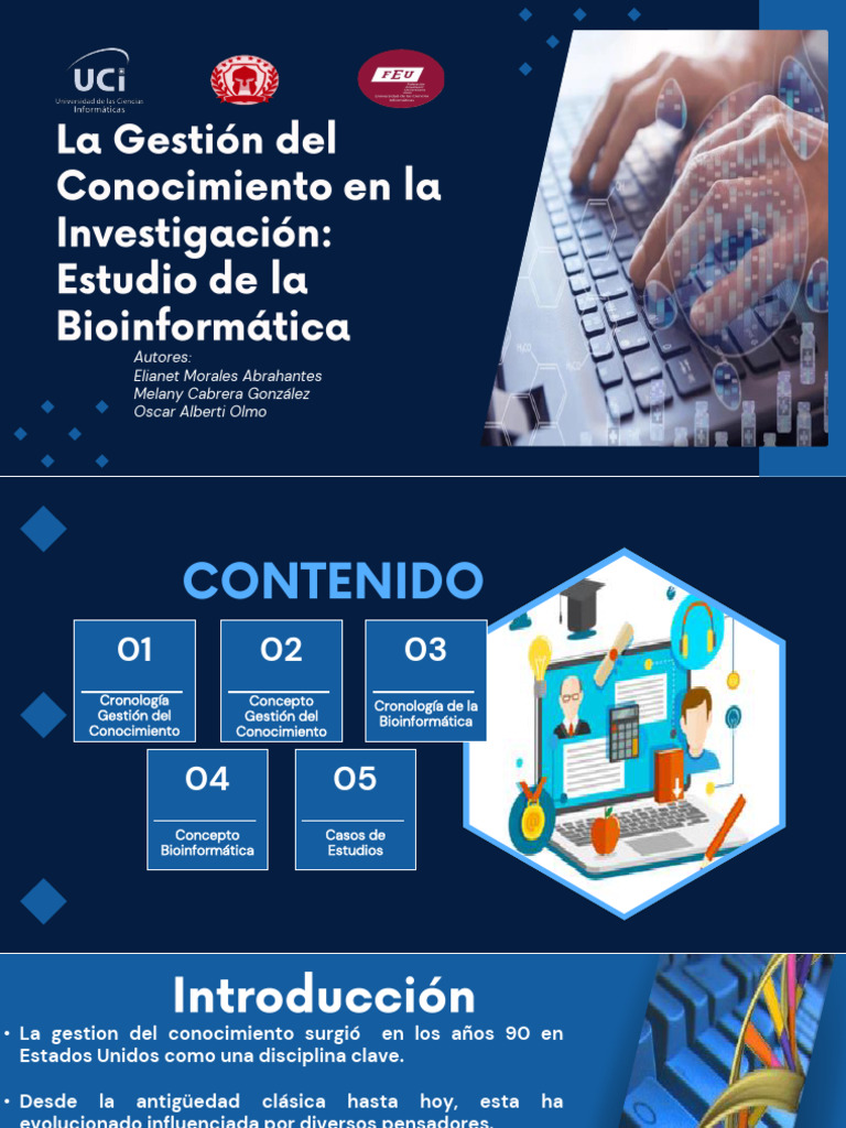 Gestión del Conocimiento en la Investigación y Estudio de la Bioinformática | PDF | Conocimiento ...