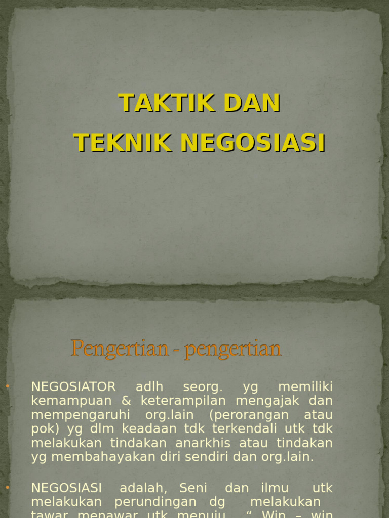 Teknik Negosiasi untuk Keamanan Publik | PDF