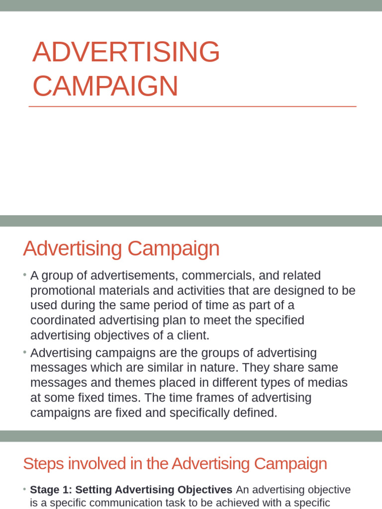 Advertising Campaign | PDF | Advertising | Target Audience