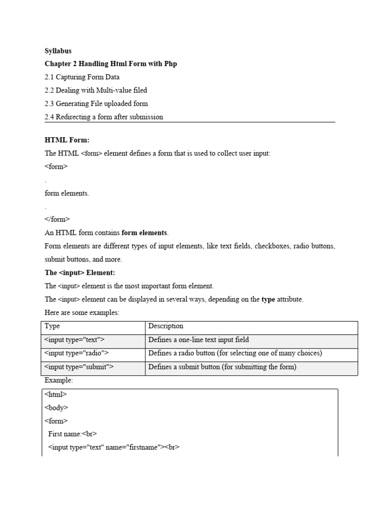 PHP Form Handling and File Uploads Guide | PDF | Internet | Computer File
