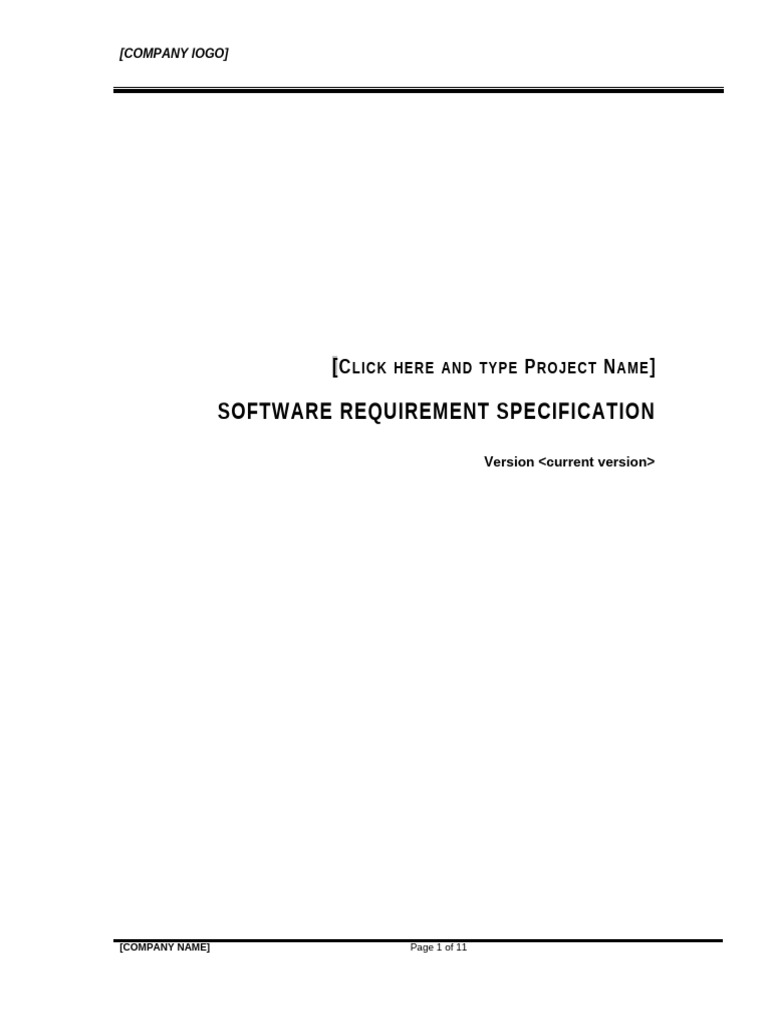 Software Requirement Specification | PDF | Graphical User Interfaces | Specification (Technical ...