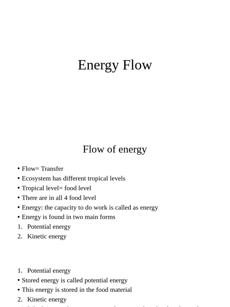 Energy Flow | PDF