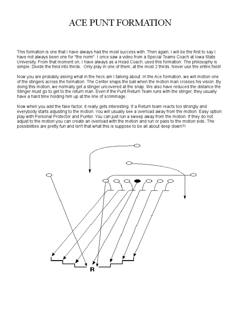 Ace Punt Formation Strategy Guide | PDF | National Football League ...