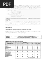 Deped K To 12 Grading System | PDF | Educational Stages | Educational ...