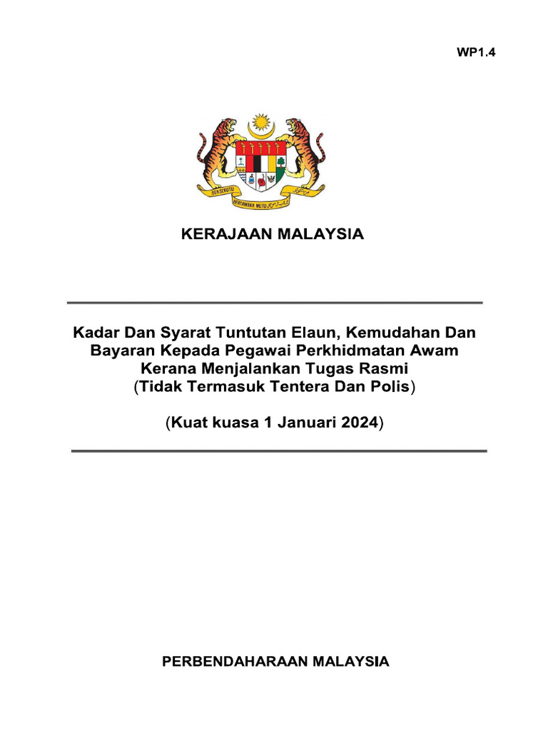 Kadar Elaun 20240101 p01 | PDF