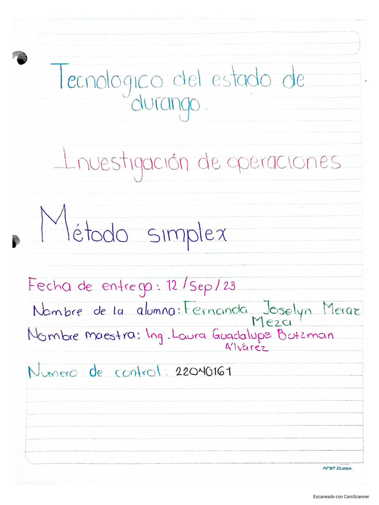 Método Simplex | PDF