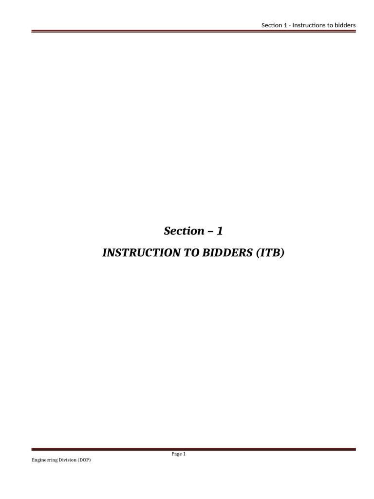 Bidder Instructions for Construction Projects | PDF | Prices | Taxes