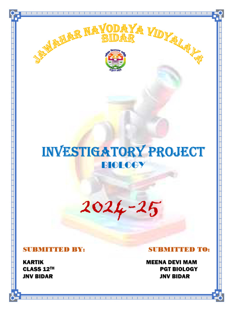 KARTIK PROJECT BIOLOGY | PDF | Human Genome | Base Pair