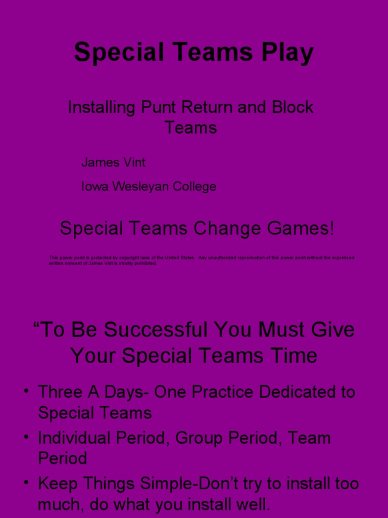Punt Return and Block | PDF | National Football League | American Football