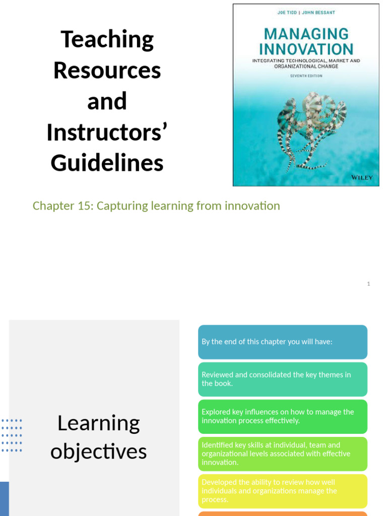 Ch15-Capturing Learning From Innovation | PDF | Innovation | Learning