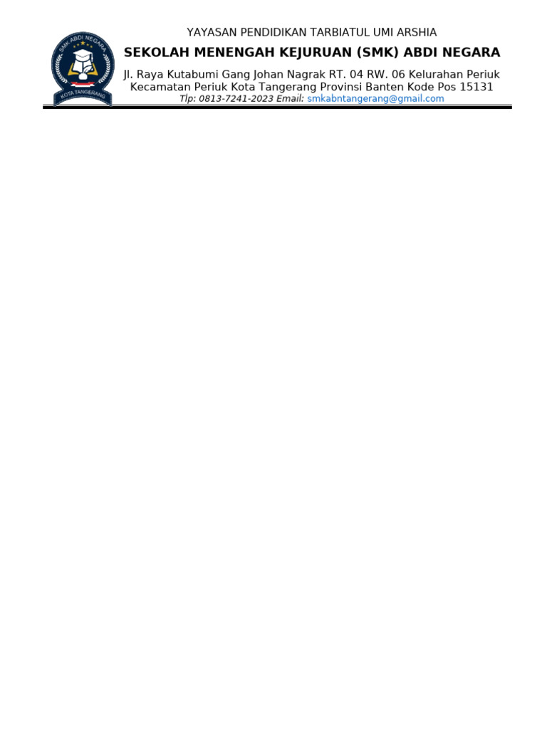 Kop Surat SMK | PDF