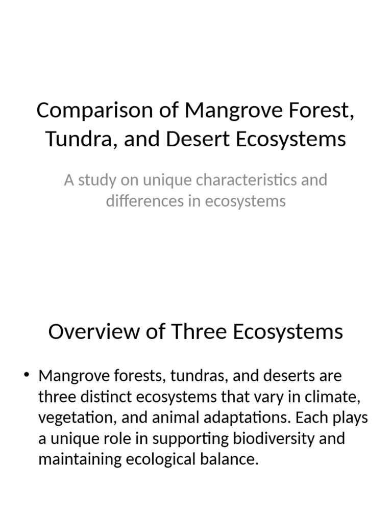 Comparison_of_Ecosystems_Presentation_v2 | PDF