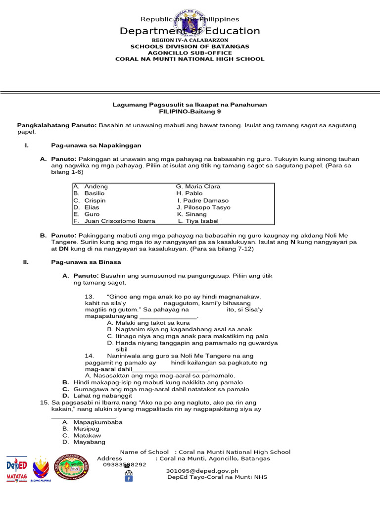 Filipino Grade9 45 Copies | PDF