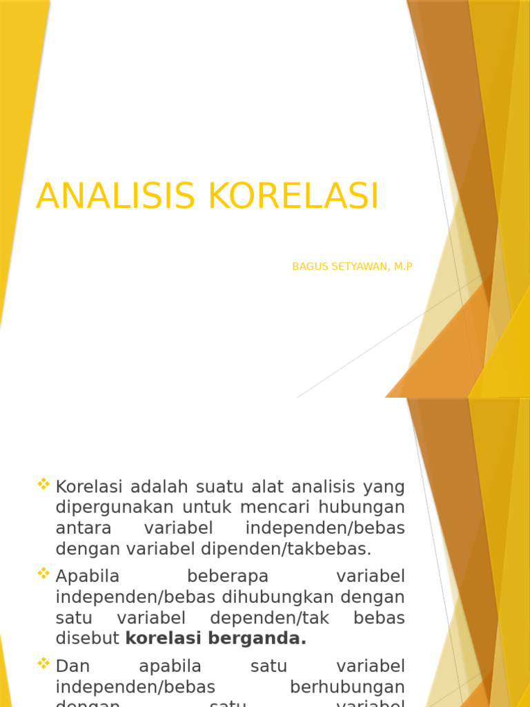 Analisis Korelasi | PDF