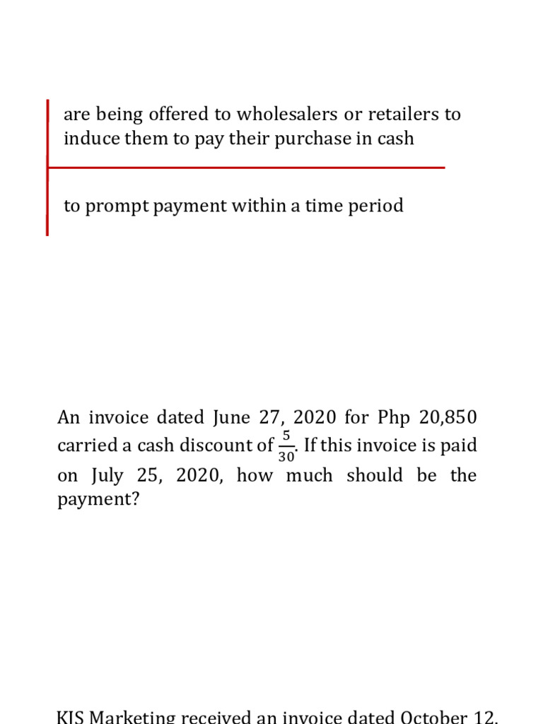 Cash Discounts | PDF