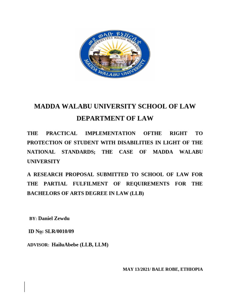 dani proposal 1-1 - Copy | PDF | Human Rights | Disability