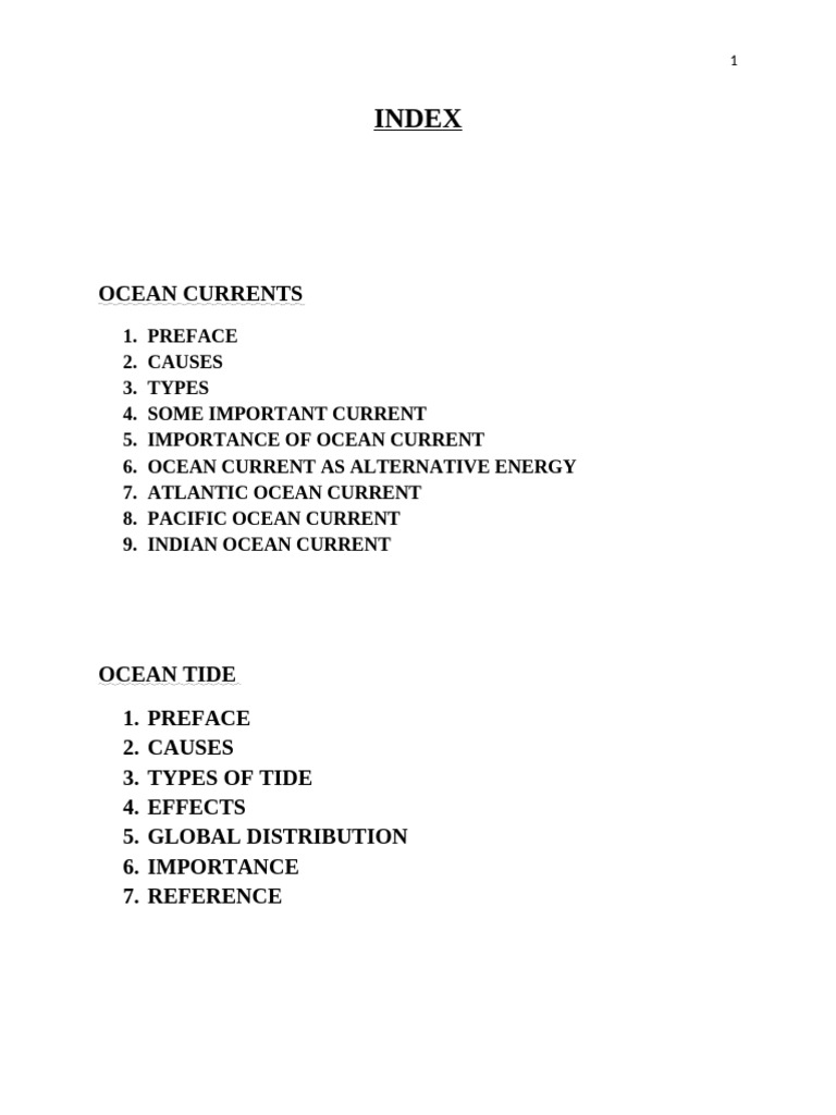 OCEAN CURRENTS TIDES | PDF | Tide | Oceans