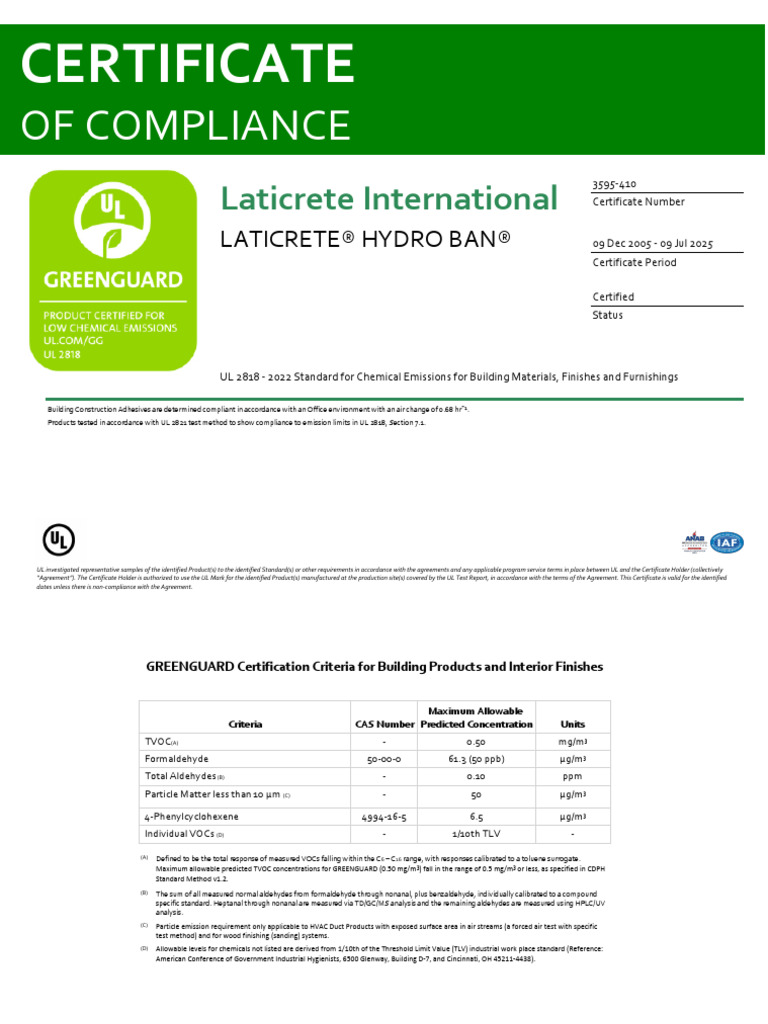 GREENGUARD Certification | PDF | Volatile Organic Compound | Chemistry