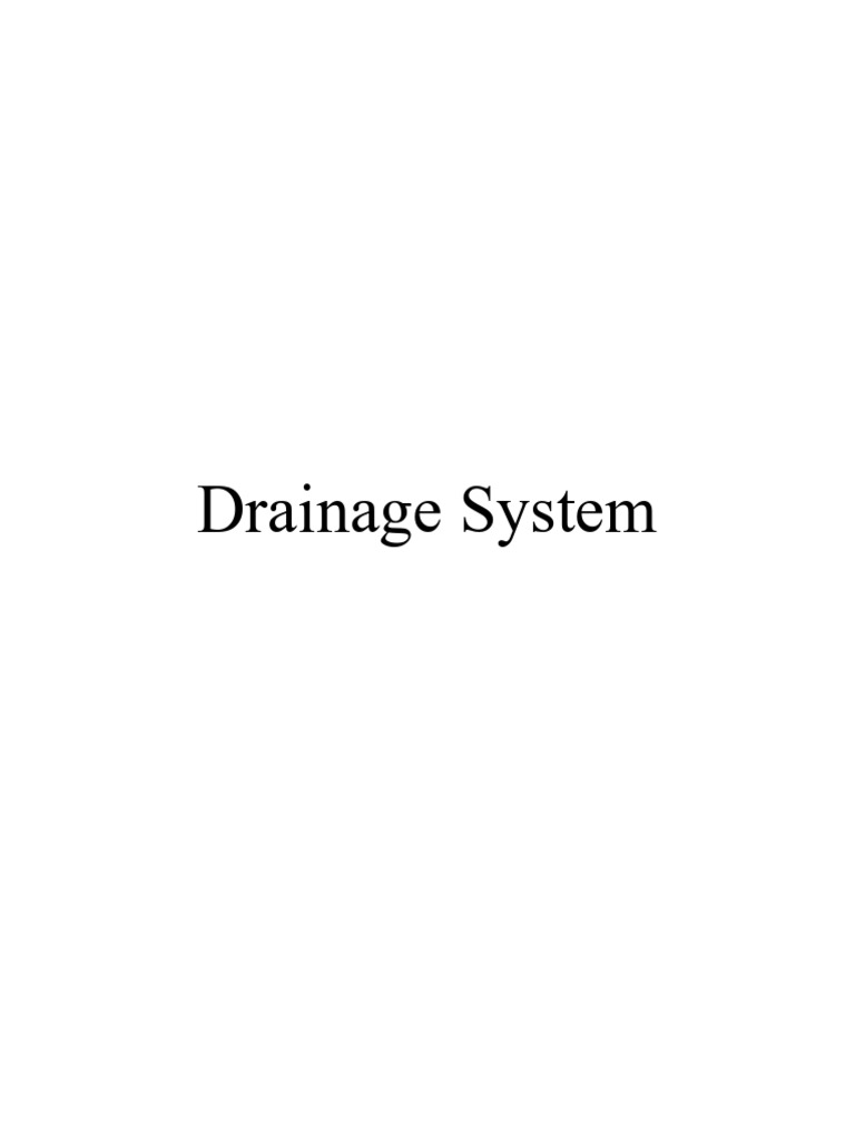Effective Drainage System Design Guide | PDF | Stormwater | Surface Runoff