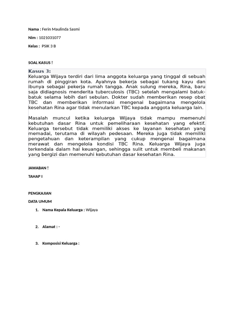 Tugas Kep - Keluarga Ferin 3B | PDF