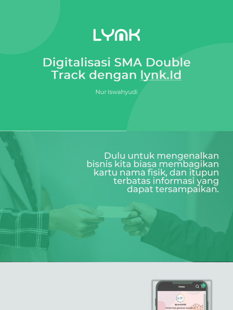 Digitalisasi Sma Double Track Dengan Lynk Id | PDF