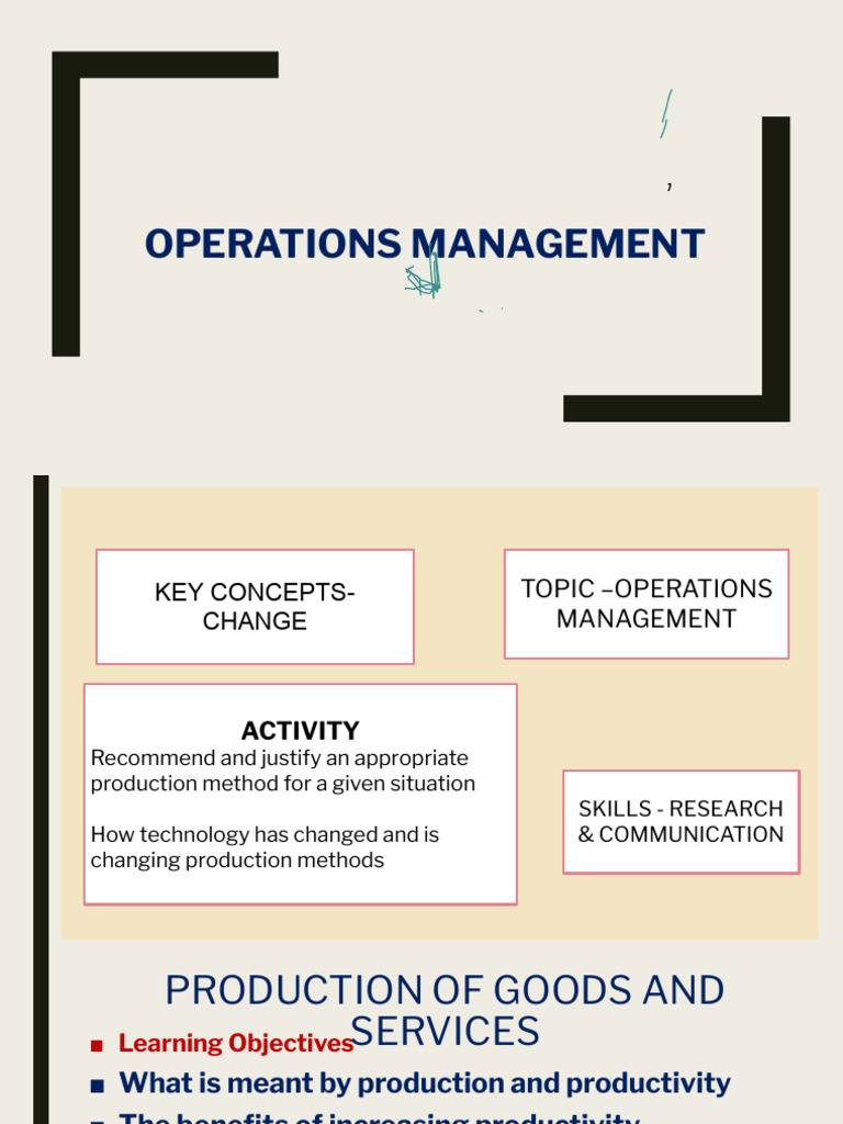 Operations Management | PDF | Lean Manufacturing | Inventory