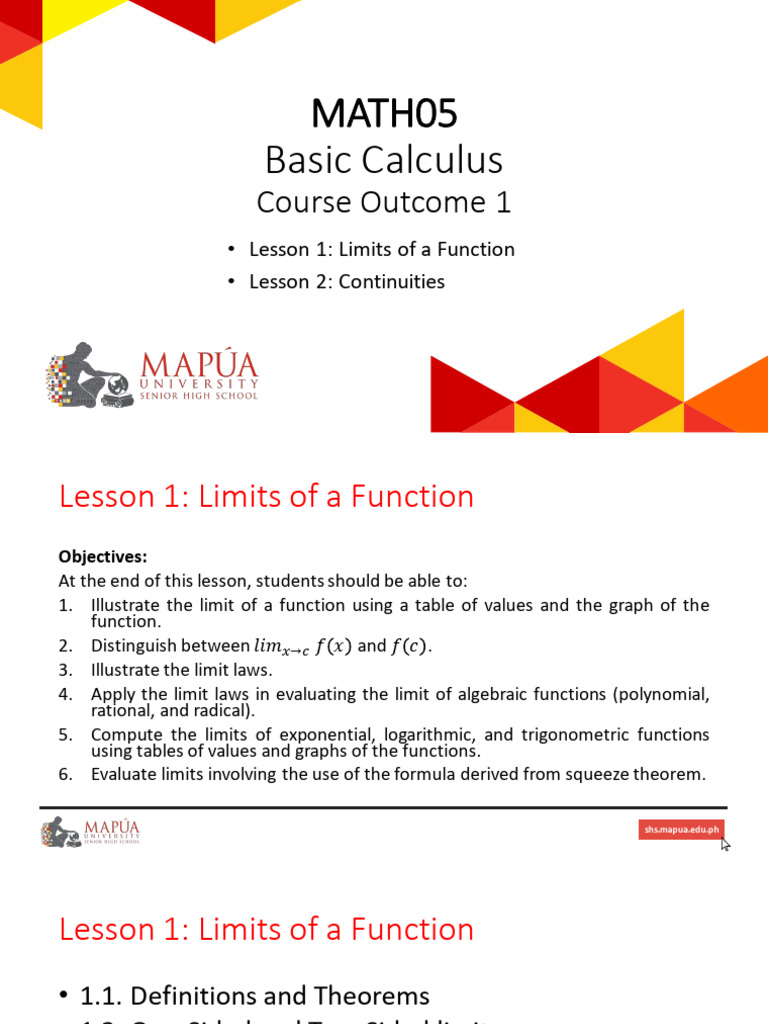 Math05_CO1_SY2223 n | PDF | Function (Mathematics) | Exponential Function