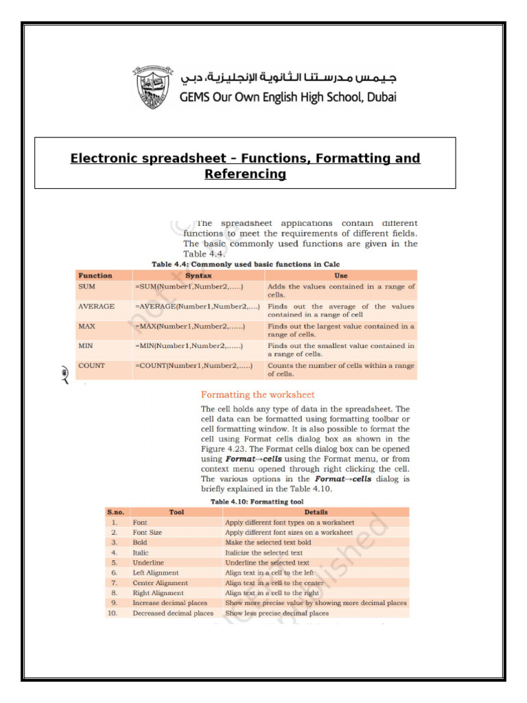 Functions Formatting Referencing-PT3 | PDF