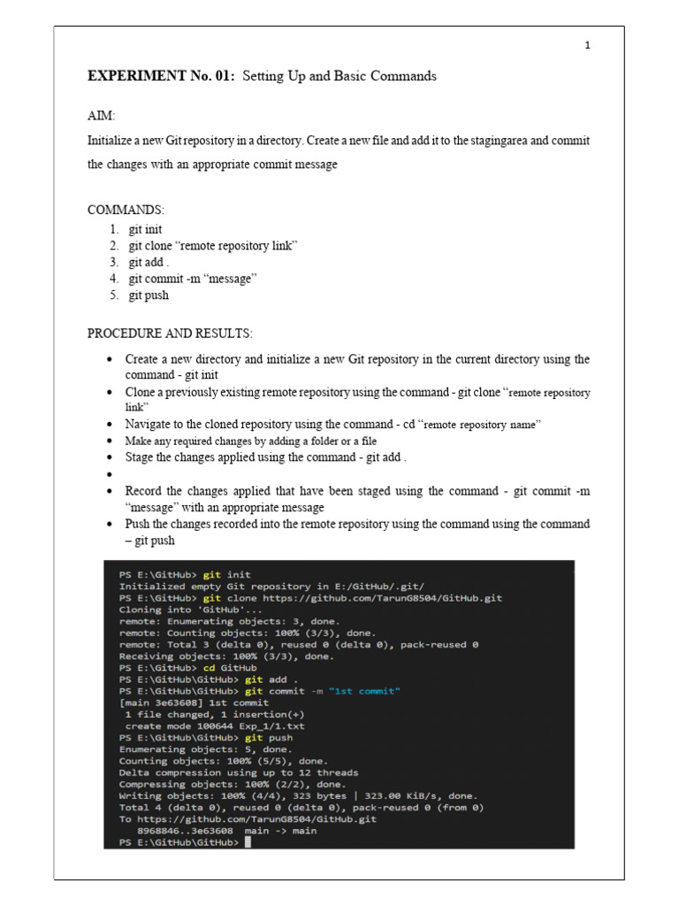 GitHub_Report | PDF | Directory (Computing) | Software Engineering