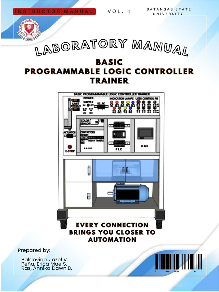 Instructor Laboratory Manual Basic PLC Trainer | PDF | Programmable Logic Controller ...