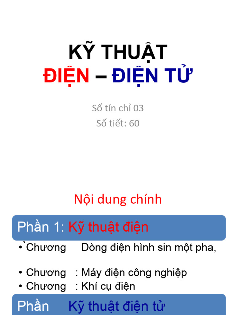 C1 - MD 1 Pha Va 3 Pha | PDF