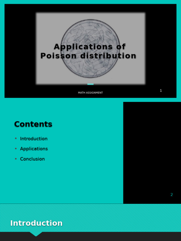Applications of Poison Distribution[1] | PDF | Poisson Distribution | Teaching Mathematics