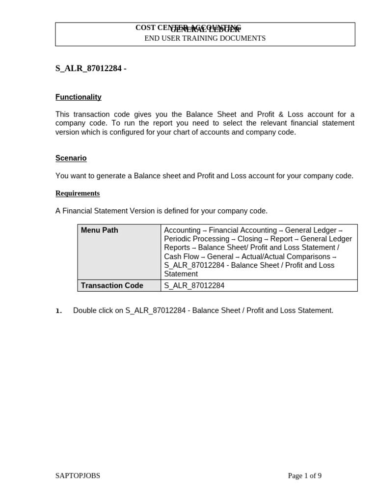 S - ALR - 87012284 - Financial Statements & Trial Balance | PDF ...