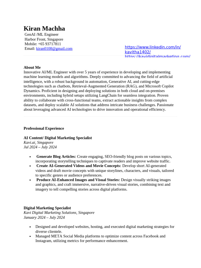 kiran_GenAI_ML_Engineer | PDF | Artificial Intelligence | Intelligence ... kiran_GenAI_ML_Engineer | PDF | Artificial Intelligence | Intelligence ...