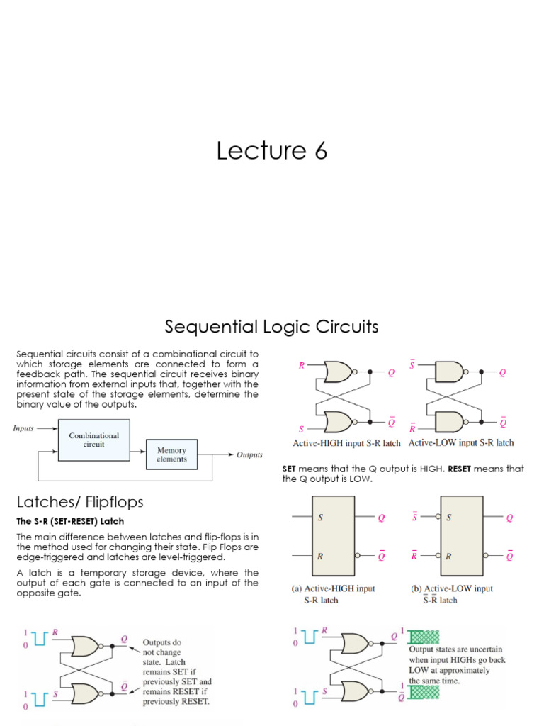 Sequential Logic Circuits Overview | PDF | Electronic Engineering ...
