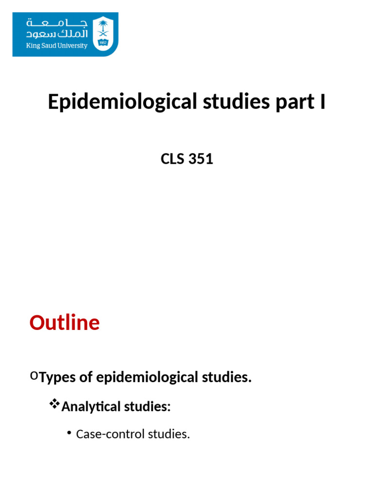 CLS 351 Lecture Note 7 - LZ | PDF | Cohort Study | Epidemiology