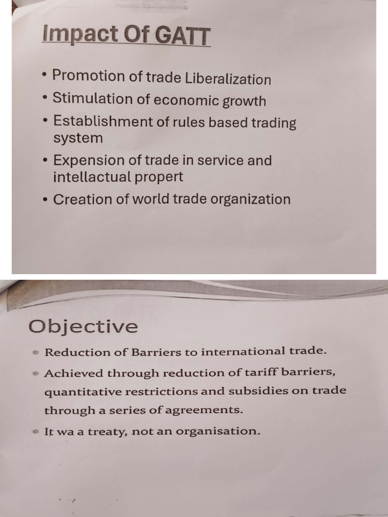 GATT Agreement | PDF