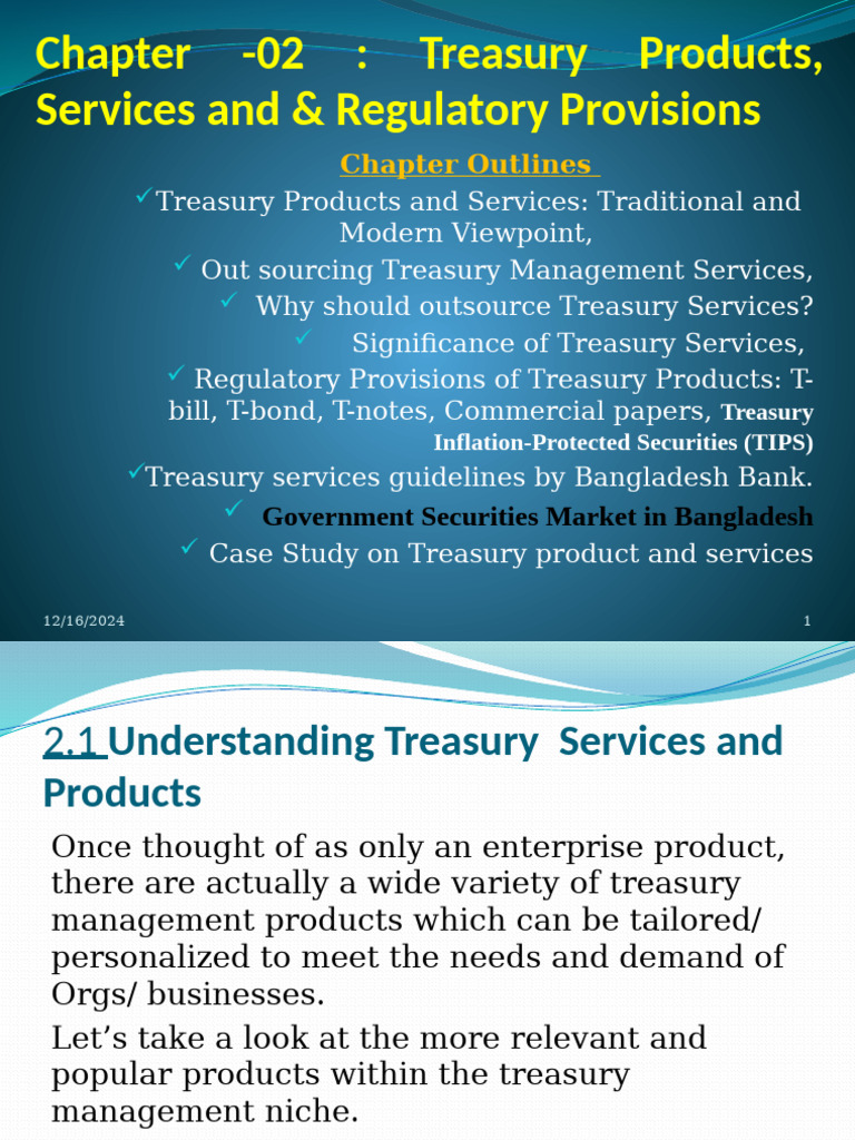 Treasury Management Services Overview | PDF | Bonds (Finance) | United ...