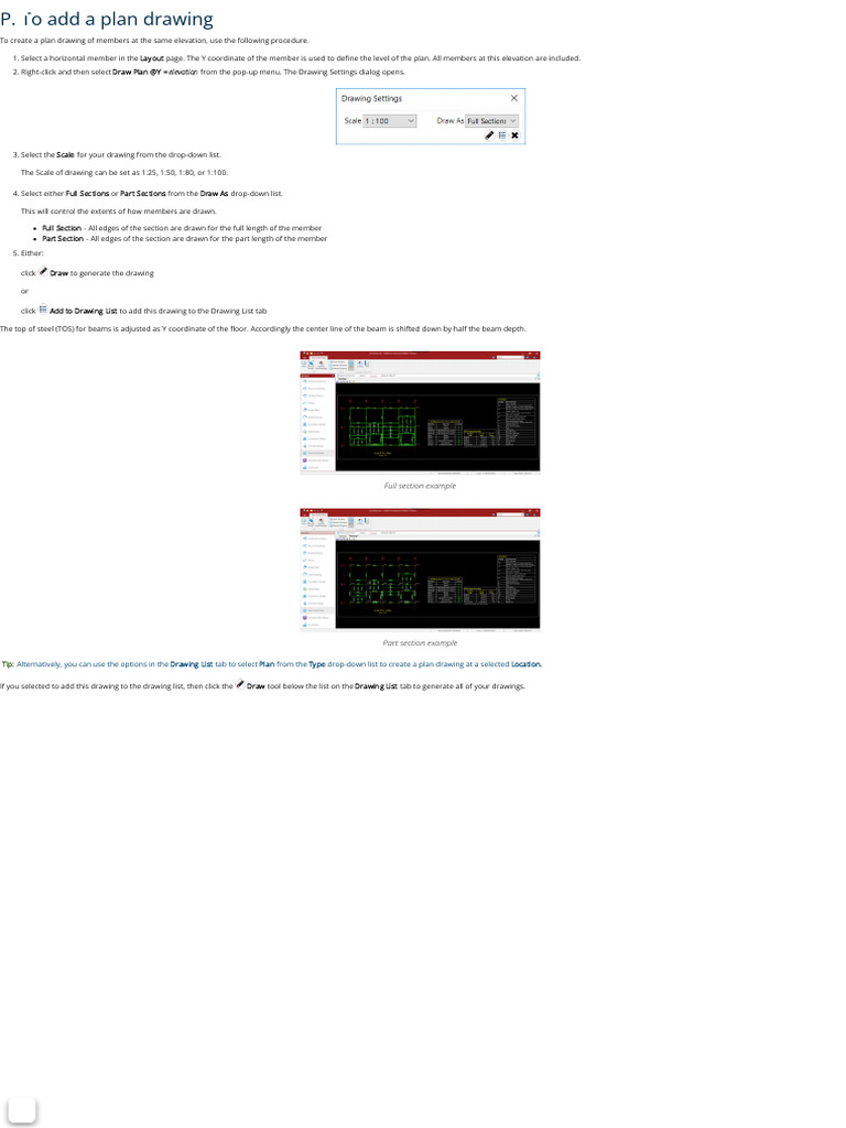 P. To Add A Plan Drawing | PDF