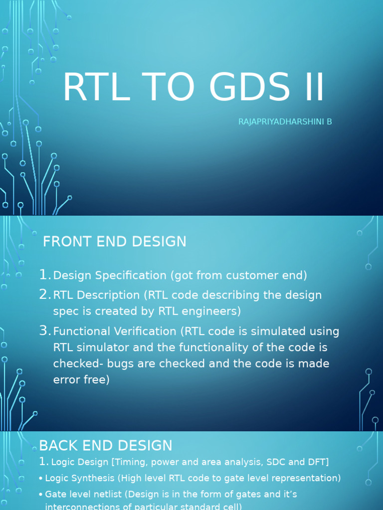 RTL To GDS Ii | PDF