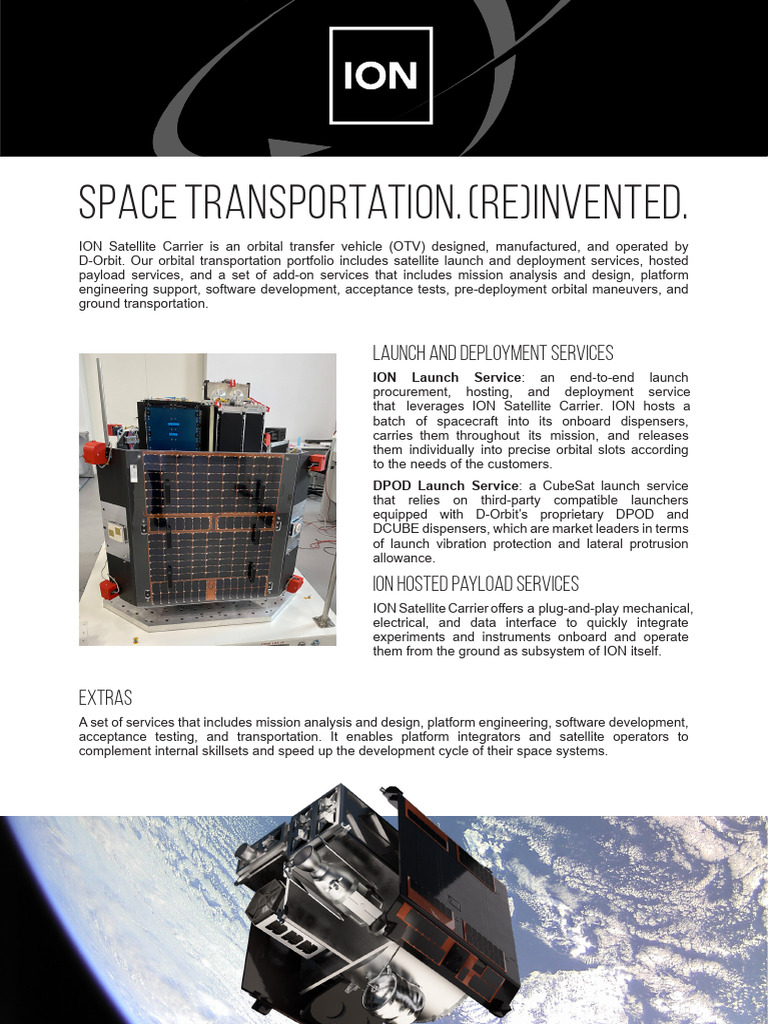 ION Launch Service Brochure | PDF | Rocketry | Flight