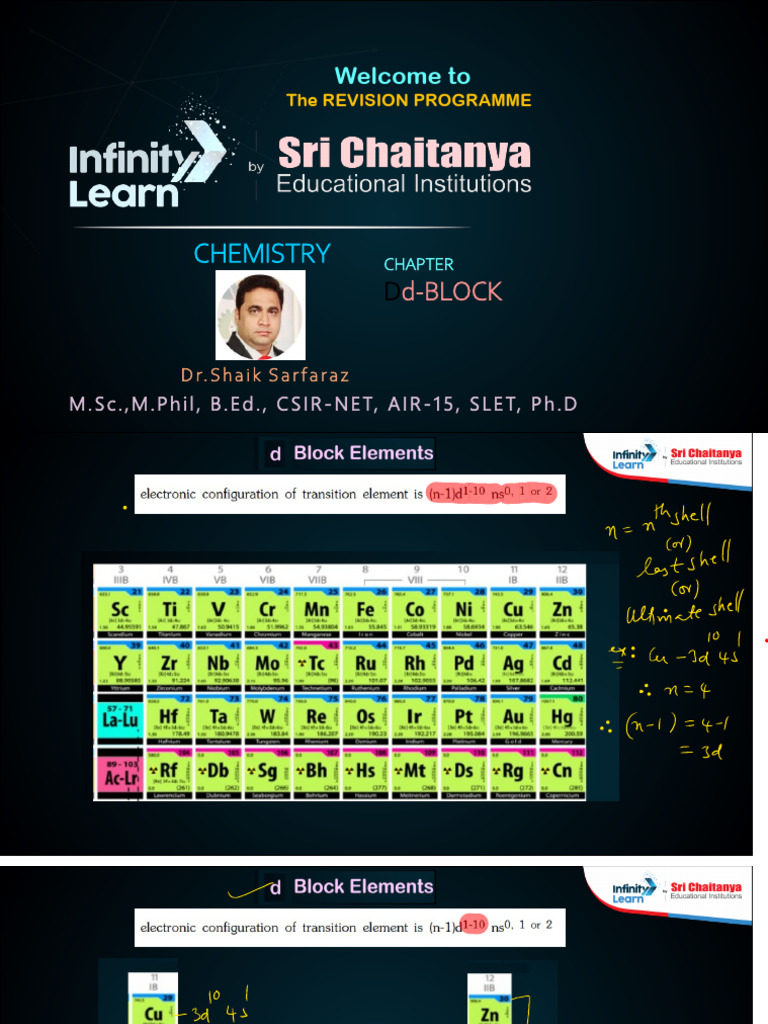D Block Notes | PDF