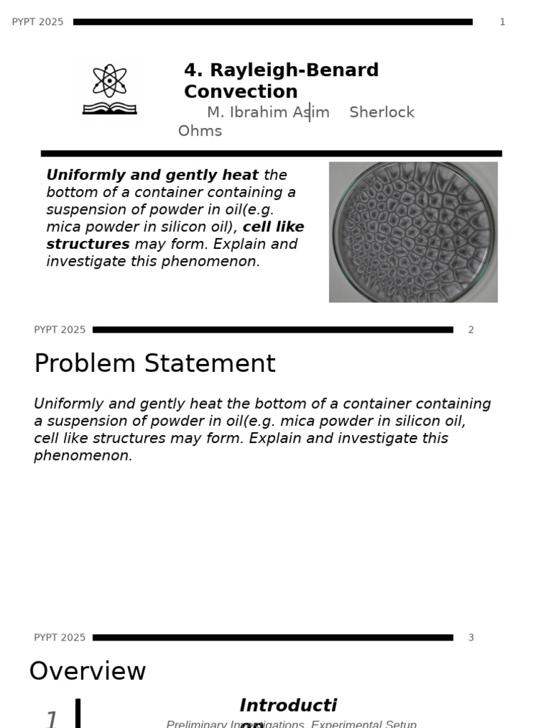 Rayleigh-Bénard Convection Analysis | PDF | Convection | Viscosity