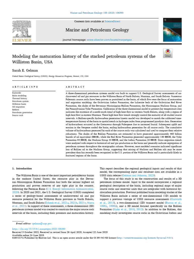 Modeling the maturation history of the stacked petroleum systems of the ...