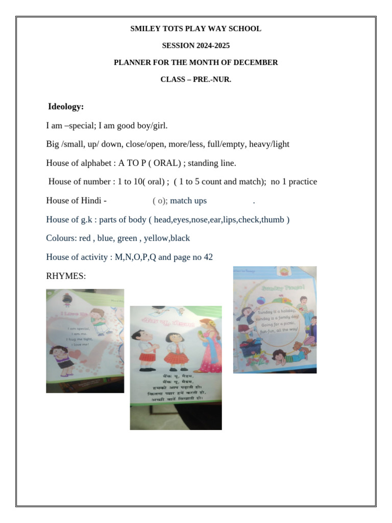 PRE NUR planner for dec | PDF