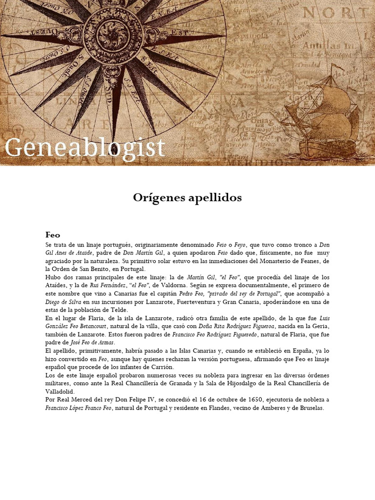 Apellidos Letra F | PDF | España | Nobleza