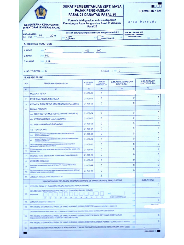 Contoh SPT | PDF