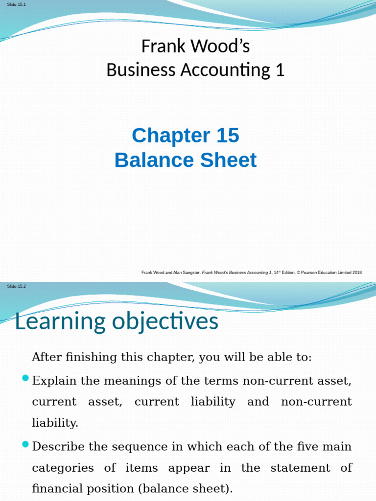 Chap15 Balance Sheet | PDF | Balance Sheet | Equity (Finance)