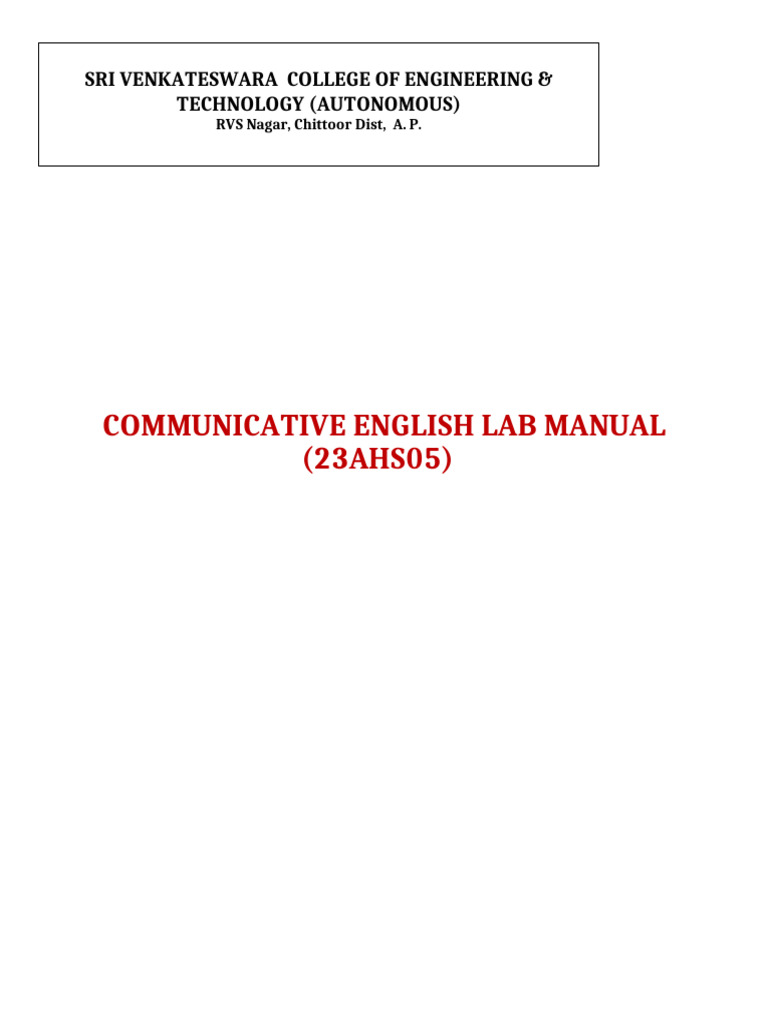 R 23 CE LAB MANUAL (2) | PDF | Stress (Linguistics) | Consonant