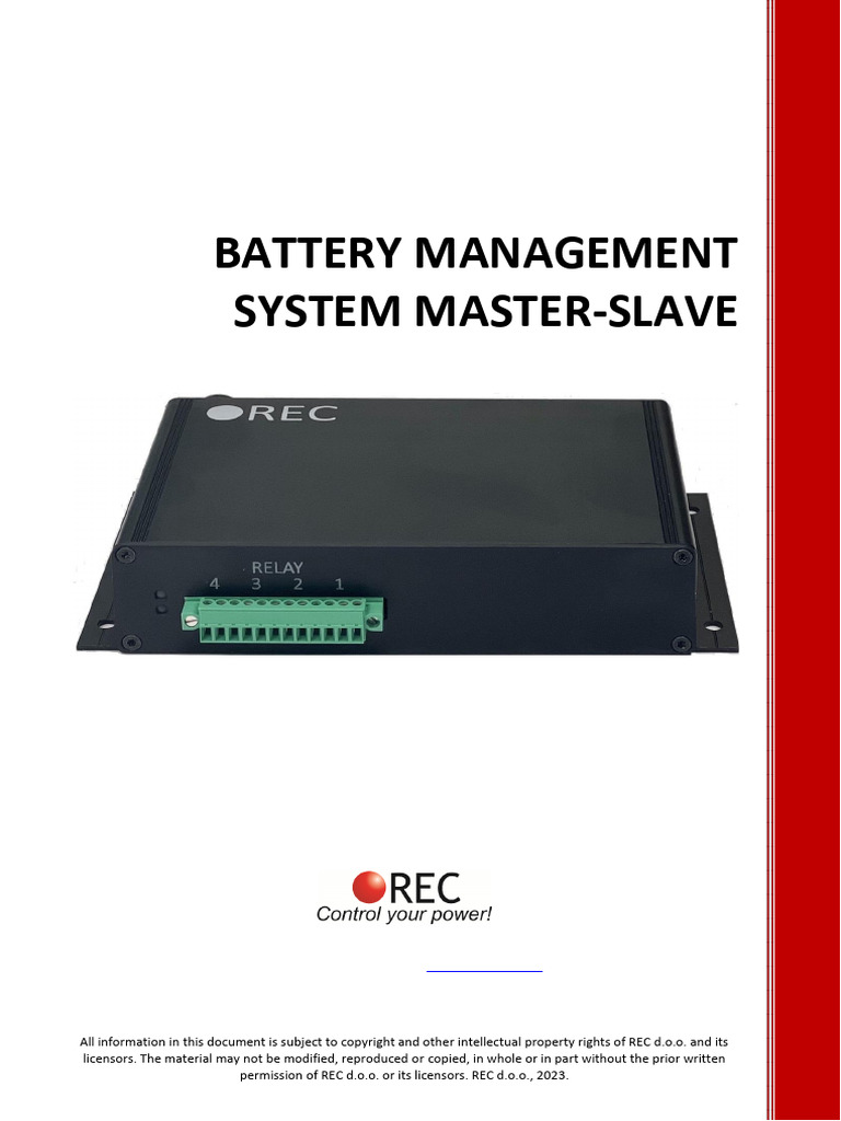 UserManual_REC_MS_HV | PDF | Voltage | Computer Engineering